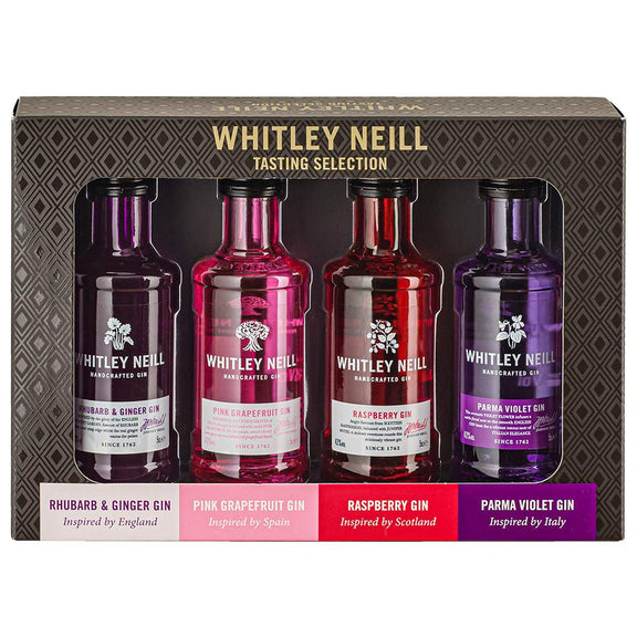 Whitley Neill Flavoured Gin Tasting Selection - The Tiny Tipple Drinks ...